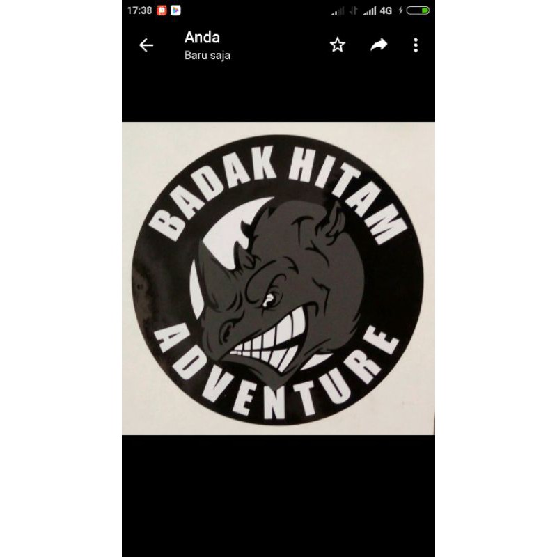 Jual stiker badak hitam bulat | Shopee Indonesia