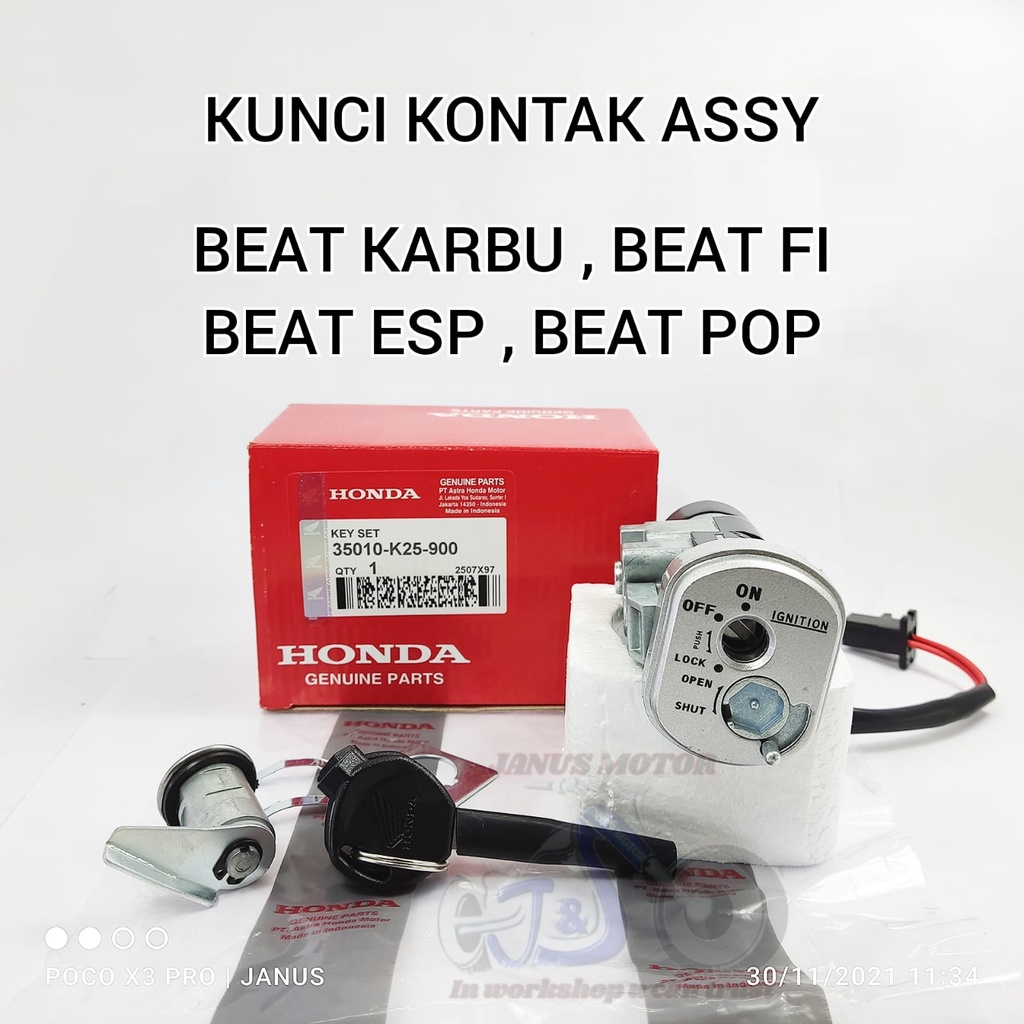 Jual Kunci kontak set BEAT FI INJEKSI STATER KASAR ESP KARBU POP K25 ...
