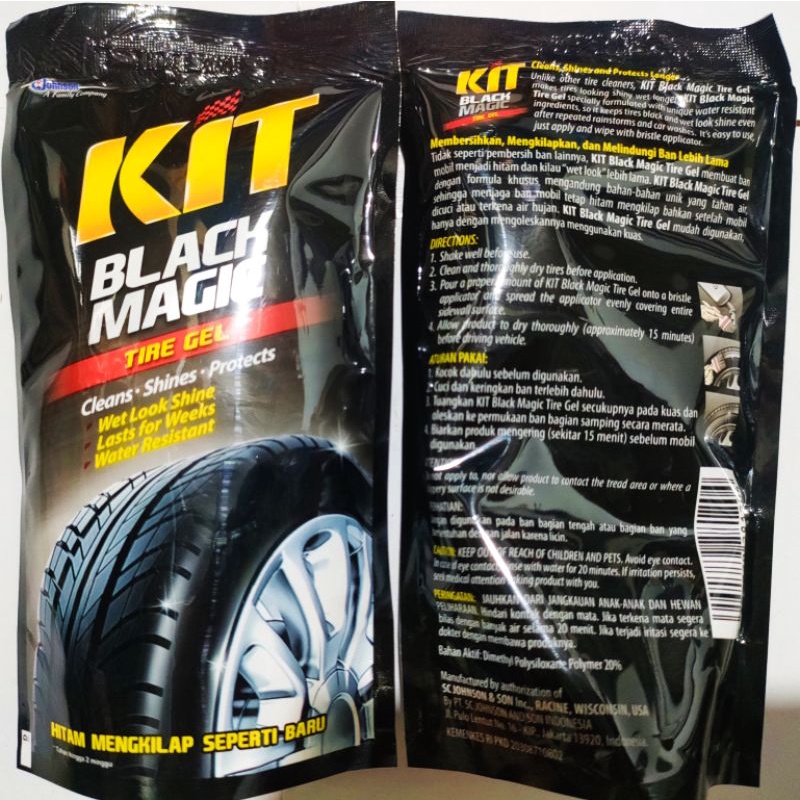 Jual Kit black magic pengkilap ban motor dan mobil 180ml | Shopee Indonesia