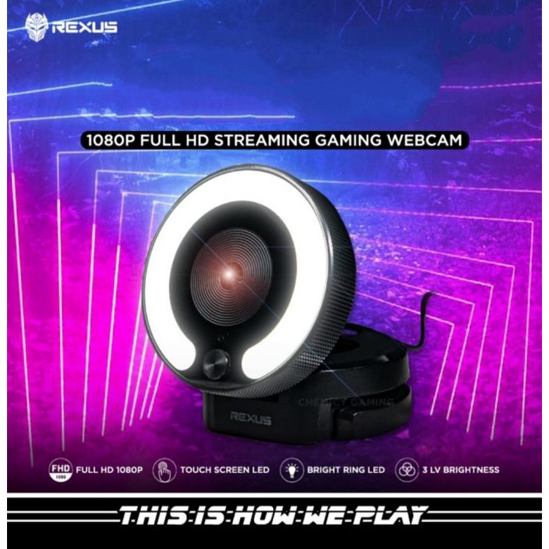 Jual Rexus Webcam Stream Alva II SW-RX03 With Mic + Ring Light | Shopee Indonesia