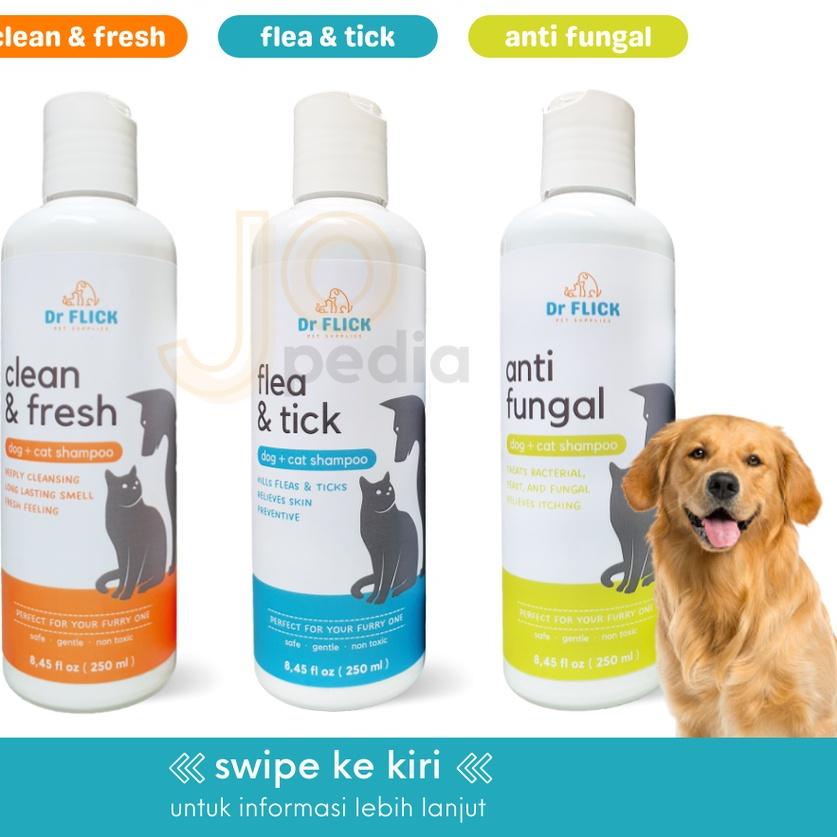 Jual DR FLICK Shampoo Kucing Anjing Shampo Kutu r Anti Tick Flea Fungal ...