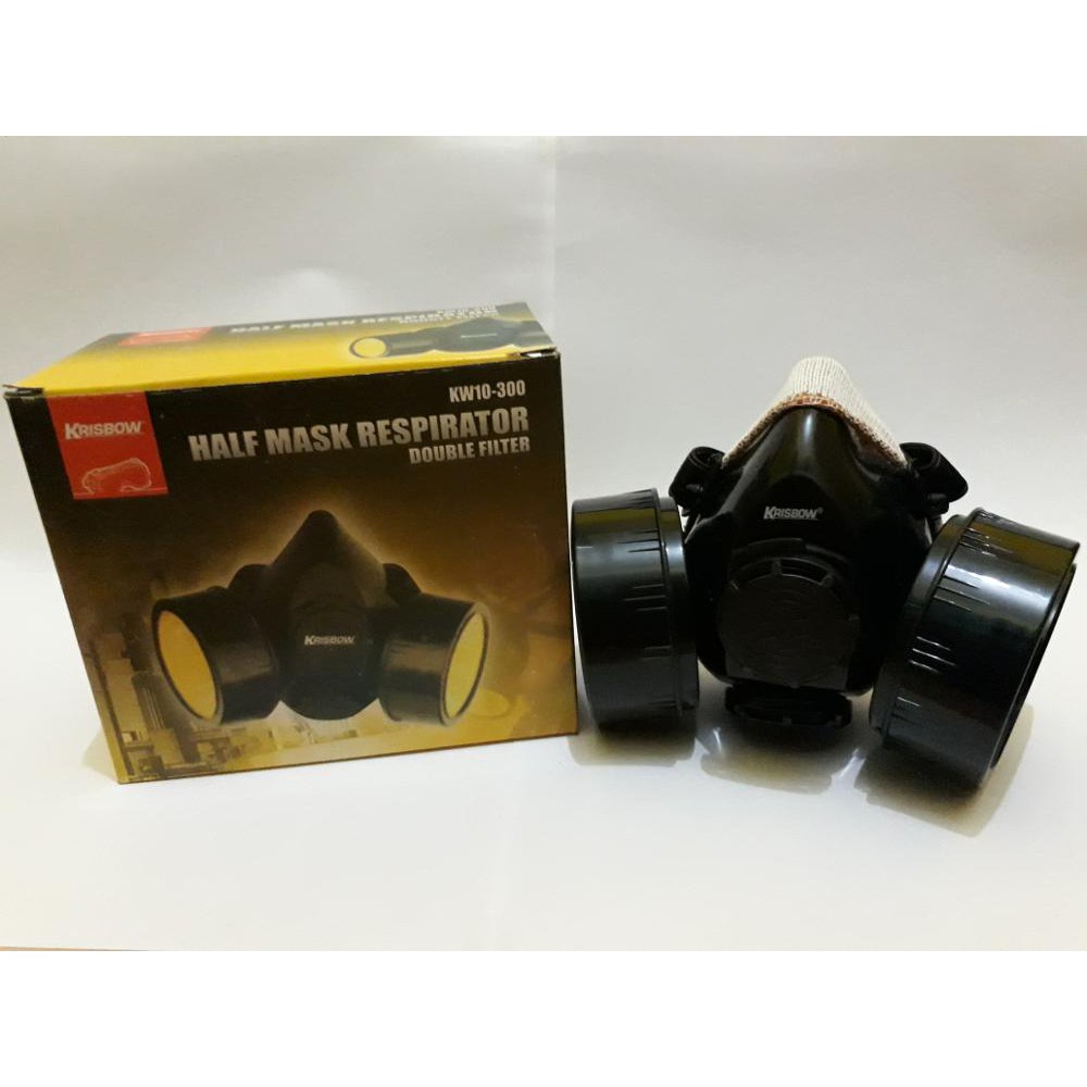 Jual masker respirator double moncong babi merk krisbow | Shopee Indonesia