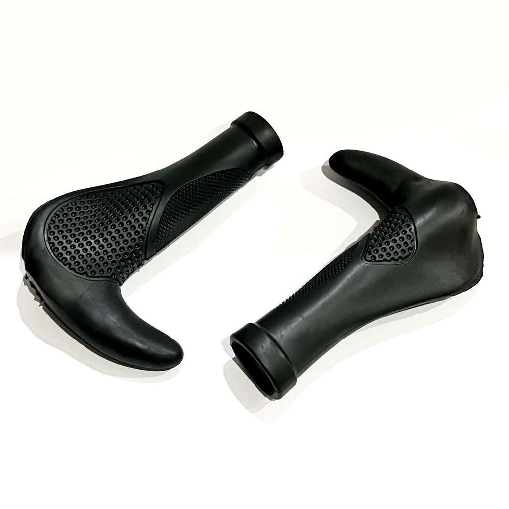 Jual Hand Grip Sepeda Ergonomic Handle Grip Hitam handgrip tanduk ...