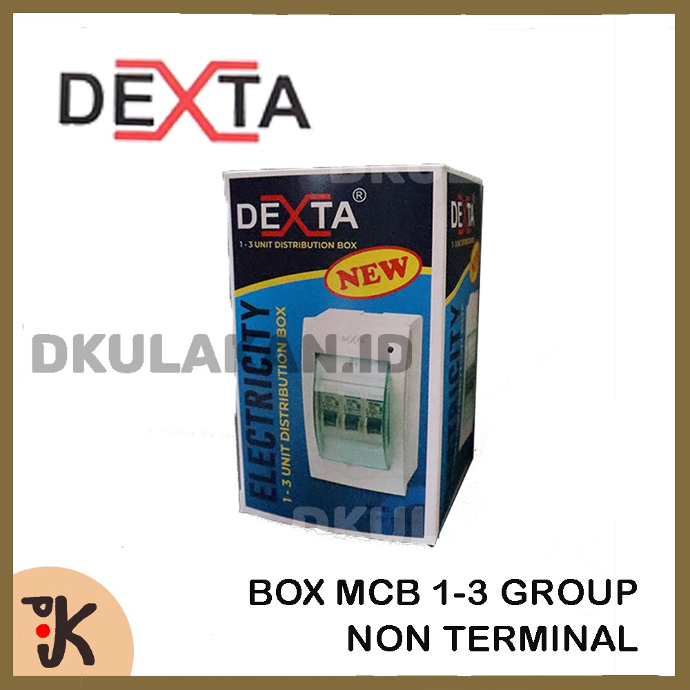 Jual BOX MCB 2-3 GROUP NON TERMINAL DX-123N IB / OB DEXTA SNI | Shopee ...