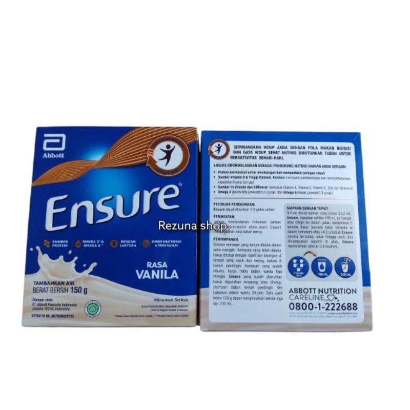 Jual Ensure Nutrition Powder Fos Vanila 150G | Shopee Indonesia