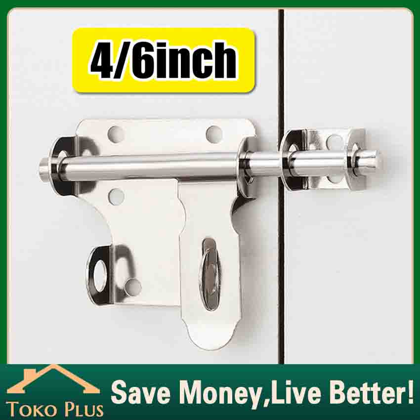 Jual Slot Pintu Gudang 6/4 Inci Stainless Grendel Slot Pintu Jendela ...