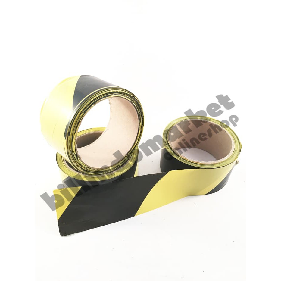 Jual Barricade Tape Safety Line Kuning Hitam 2" x 40meter BEST | Shopee ...