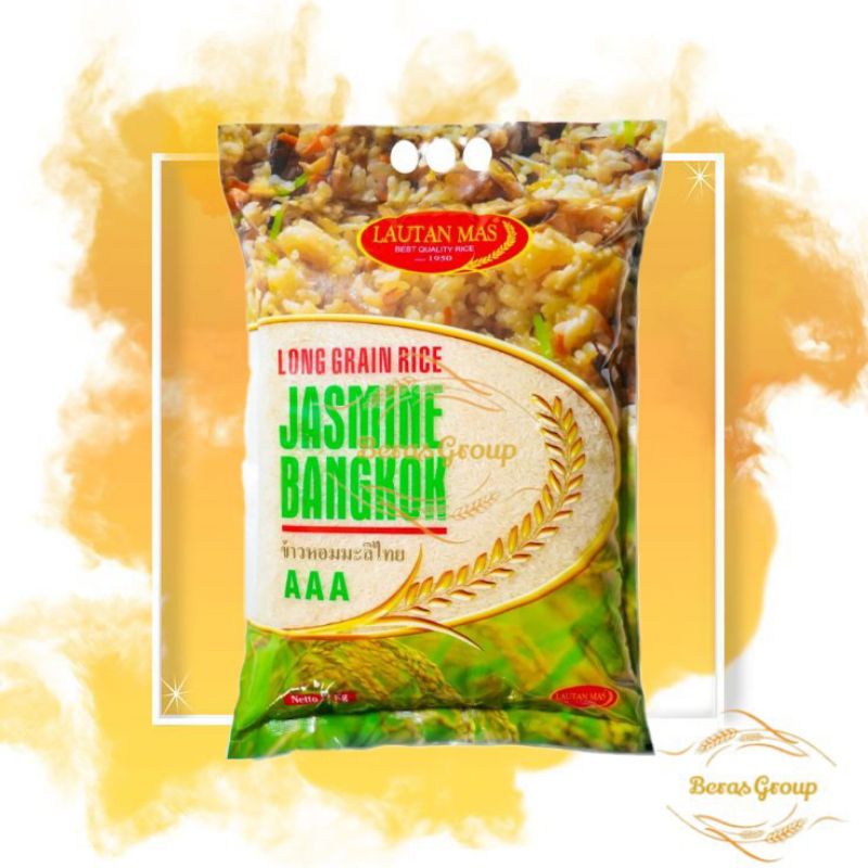 Jual BERAS THAILAND / BERAS JASMINE BANGKOK 5KG / LONG GRAIN RICE ...