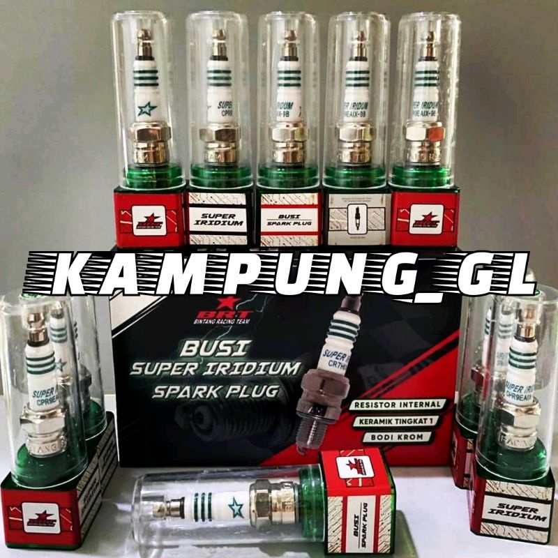 Jual Busi Racing BRT Super Iridium Plus Semua Motor 4 Tak Tiger Scorpio ...