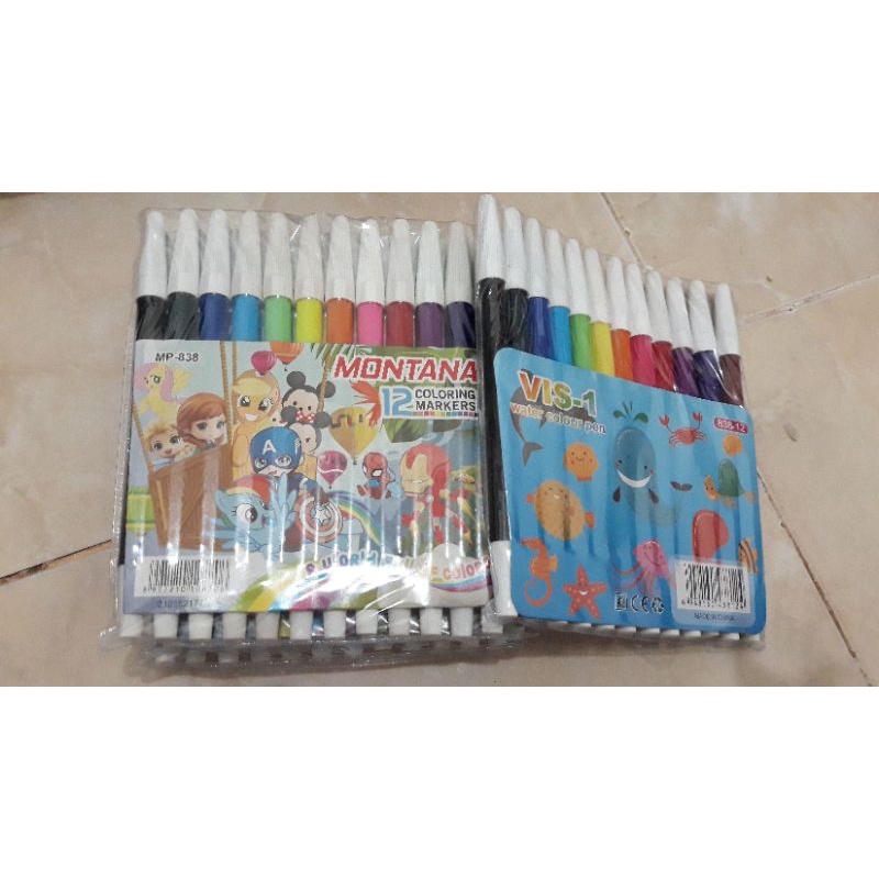 Jual SPIDOL MINI MURAH - SET 12 WARNA | Shopee Indonesia