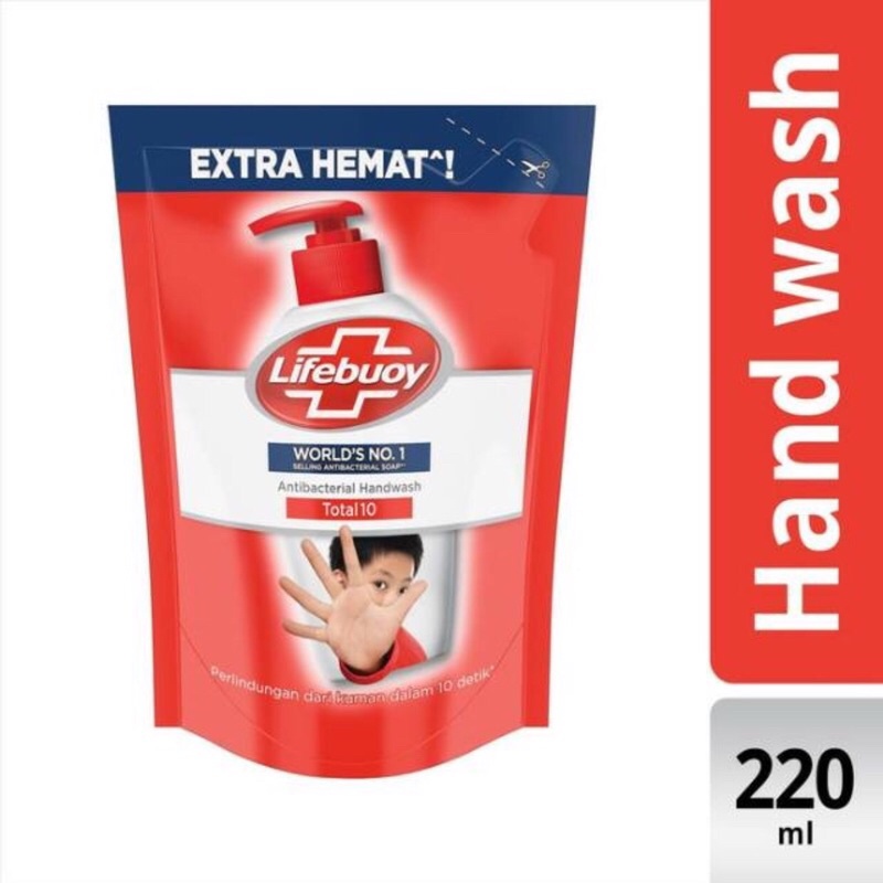 Jual Lifebuoy Hand Wash Total 10 220ml / Sabun Cuci Tangan Lifeboy ...