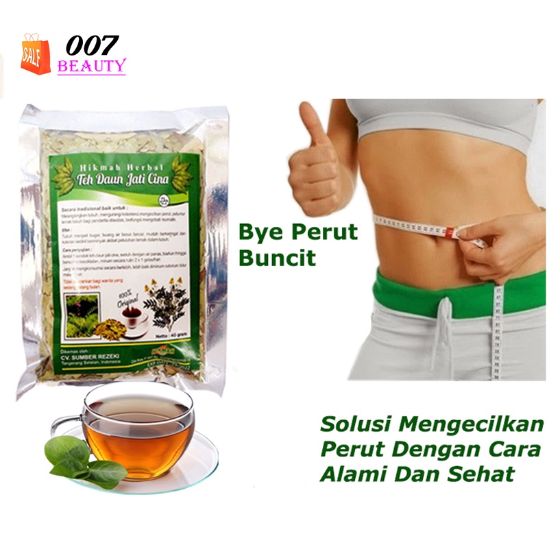 Jual Teh Daun Jati Cina Minuman Pelangsing Menurunkan Berat Badan 40 gr ...