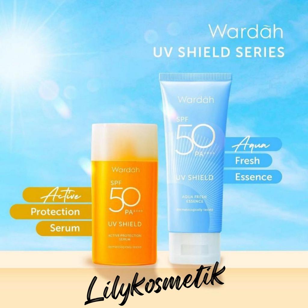 Jual Wardah UV Shield Active Protection Serum SPF 50 PA ++++ 35 ml | Wardah UV Shield Aqua Fresh ...