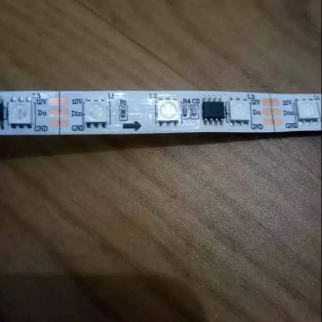 Jual WS2811 12V 60 LED 1 METER. Bahan strobo truk/bus panjang 5 meter ...