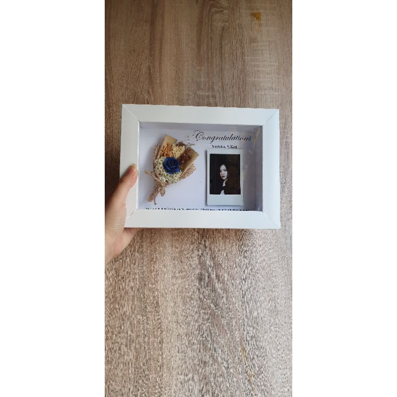 Jual Dried flower in frame 3D + Foto / buket bunga kering dalam frame ...