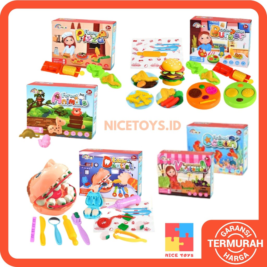 Jual Playdoh Mainan Lilin Anak Playdough Fun Play Doh Pretend Play ...