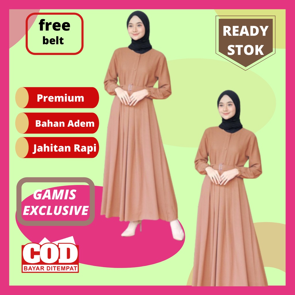 Jual Baju Gamis Abaya Turkey Turki Polos Terbaru Dress Arab Bordir ...