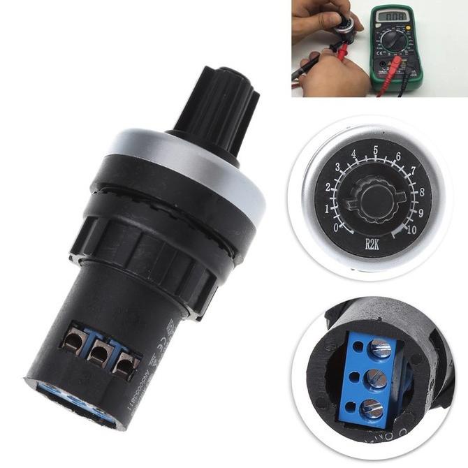 Jual ORIGINAL Potensiometer potensio 22mm 5K 10K potentiometer high ...