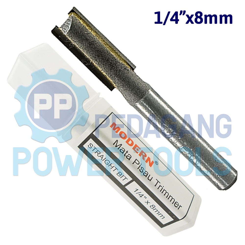 Jual MATA STRAIGHT BIT 8 MM MESIN PROFIL KAYU WOOD TRIMMER ROUTER BIT ...
