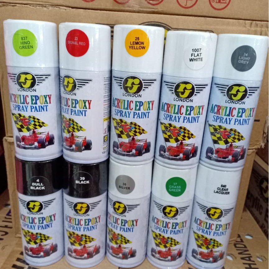 Jual Pylox Pilok Cat Semprot RJ London 150cc ( Warna Hitam Doff, Putih ...