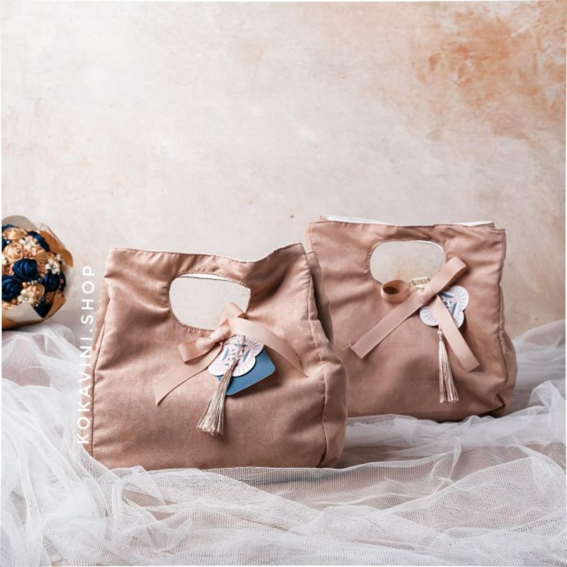 Jual Suede Bag/Tas suede/Tas tangan custom | Shopee Indonesia