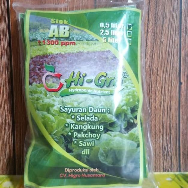 Jual New Pupuk Nutrisi AB Mix Higro Sayuran Daun utk 100L larutan ...