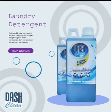 Jual DASH CLEAN LIQUID DETERGENT - 1 LITER | Shopee Indonesia