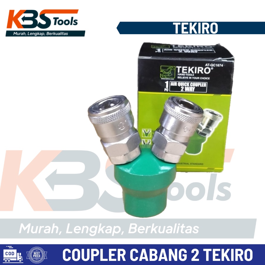 Jual Air Quick Coupler Cabang 2 TEKIRO - Sambungan Konektor Selang ...