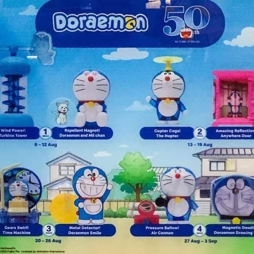 Jual AFT Doraemon 50th 2020 Happy Meal mcd pintu kemana saja metal ...