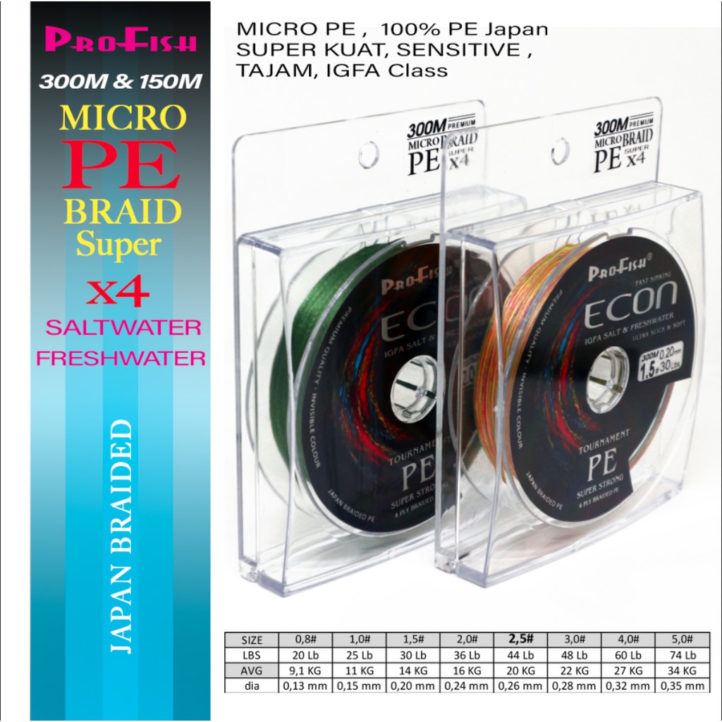 Jual Senar PE Profish Econ 300M | Shopee Indonesia