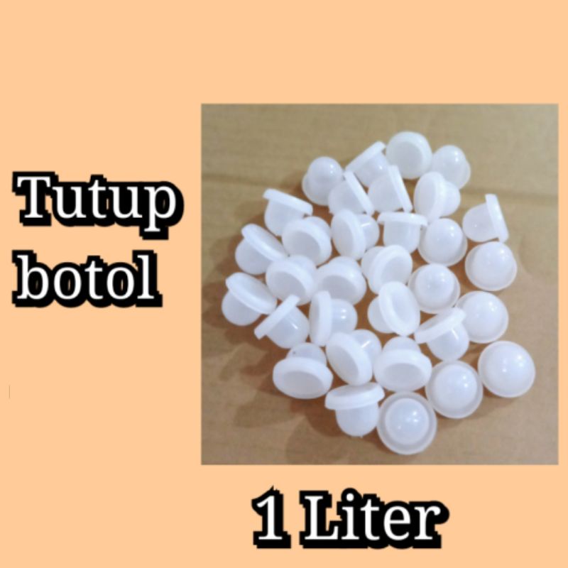 Jual /10 TUTUP BOTOL 1 LITER / BOLES / BOTOL JAMU / BOTOL SUSU / BOTOL ...