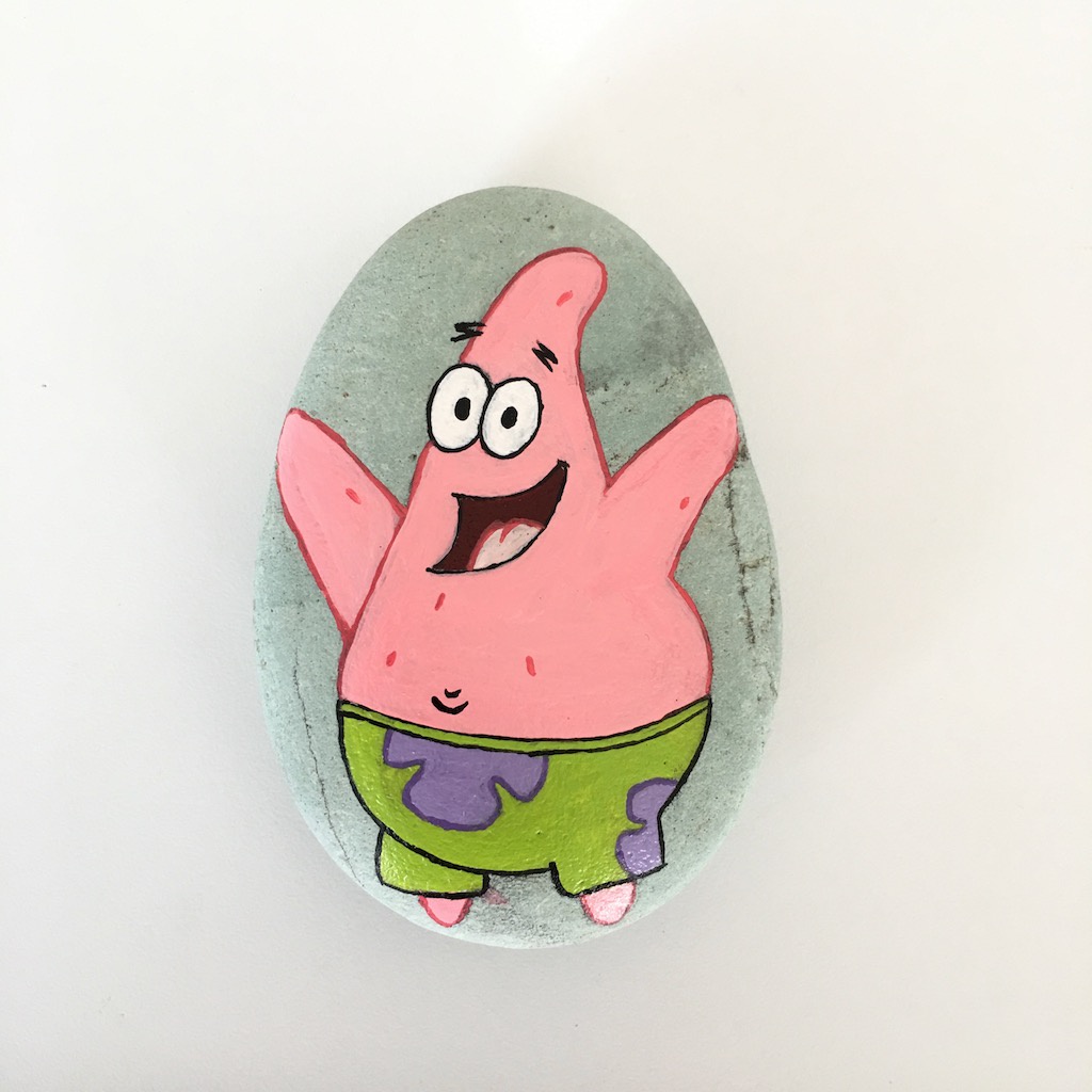 Jual Batu Lukis Patrick Star (SpongeBob SquarePants) | Shopee Indonesia