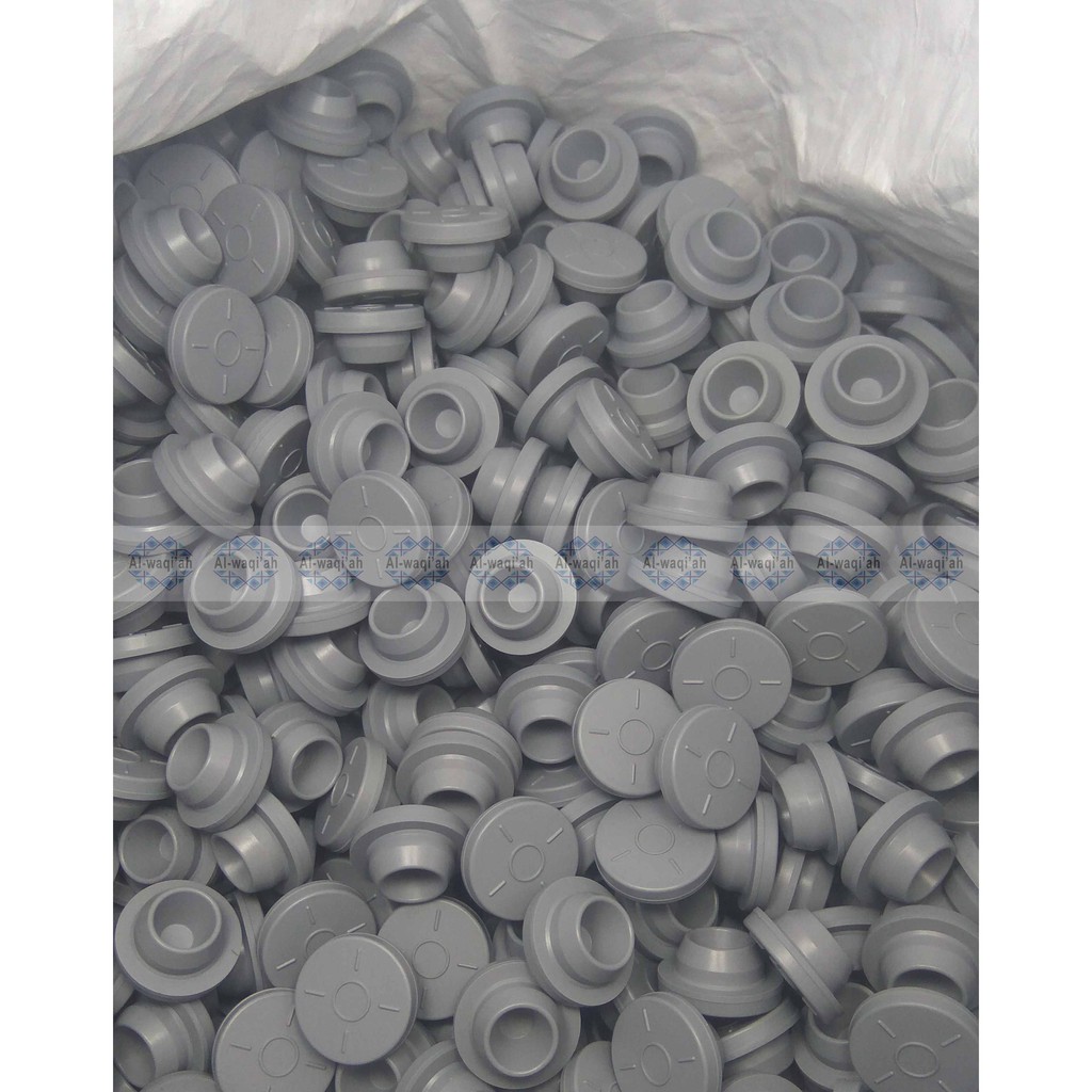Jual Rubber Stopper / Tutup Silicon Botol Kaca Vial Pinisilin Diameter ...