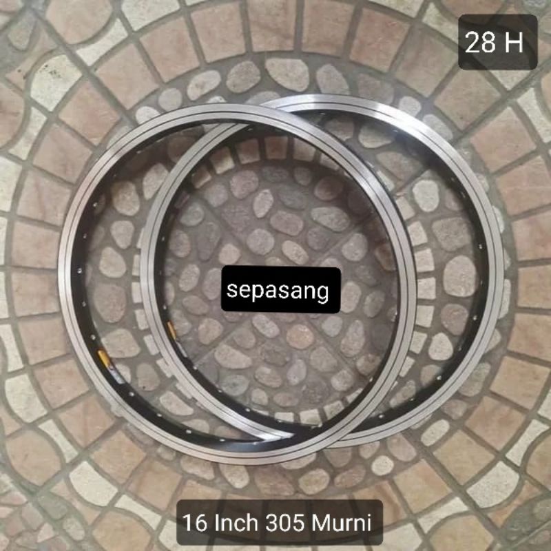 Jual VELG SEPEDA LIPAT 16 INCH 16 MURNI 28 HOLE RIMS ARAYA VP 21 CNC ...
