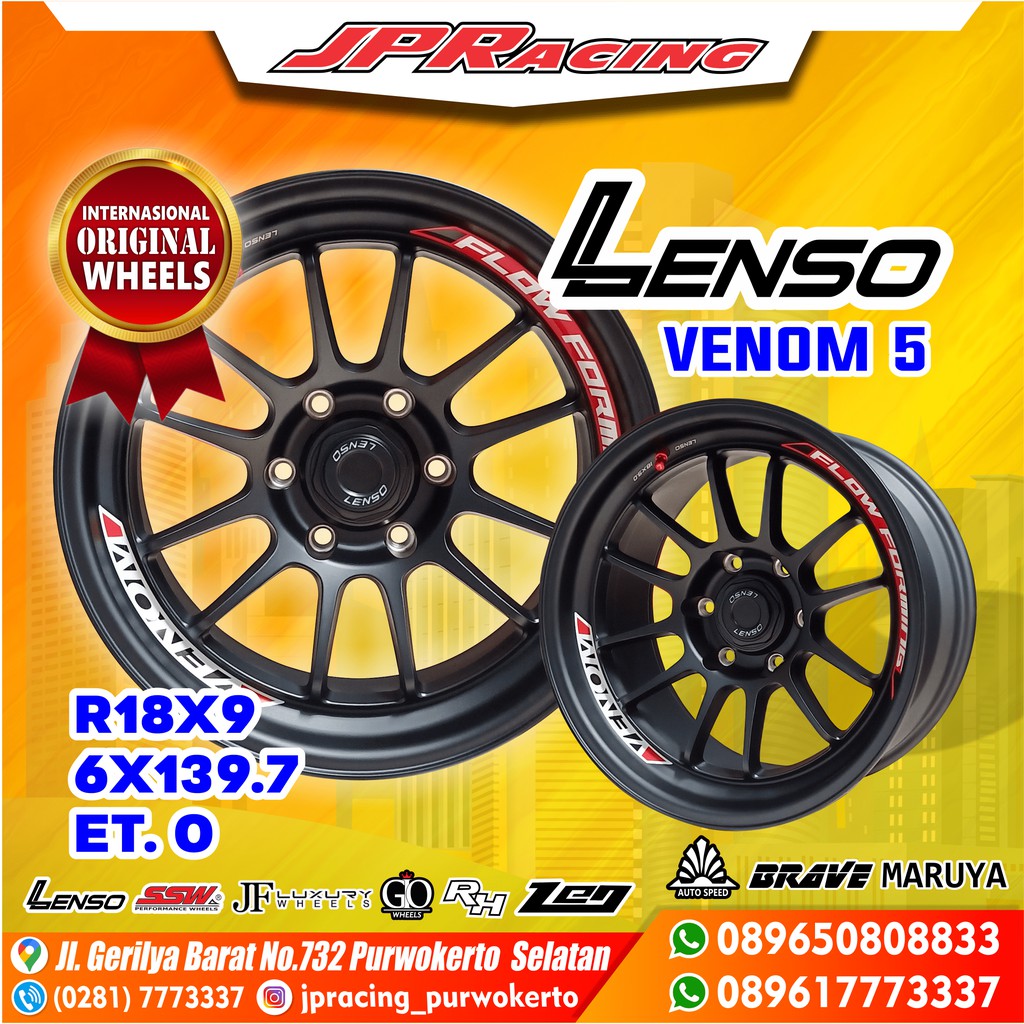 Jual LENSO VENOM 5 R18 RARE ITEM!! VELG MOBIL PAJERO SPORT FORTUNER HILUX STRADA TRITON | Shopee ...