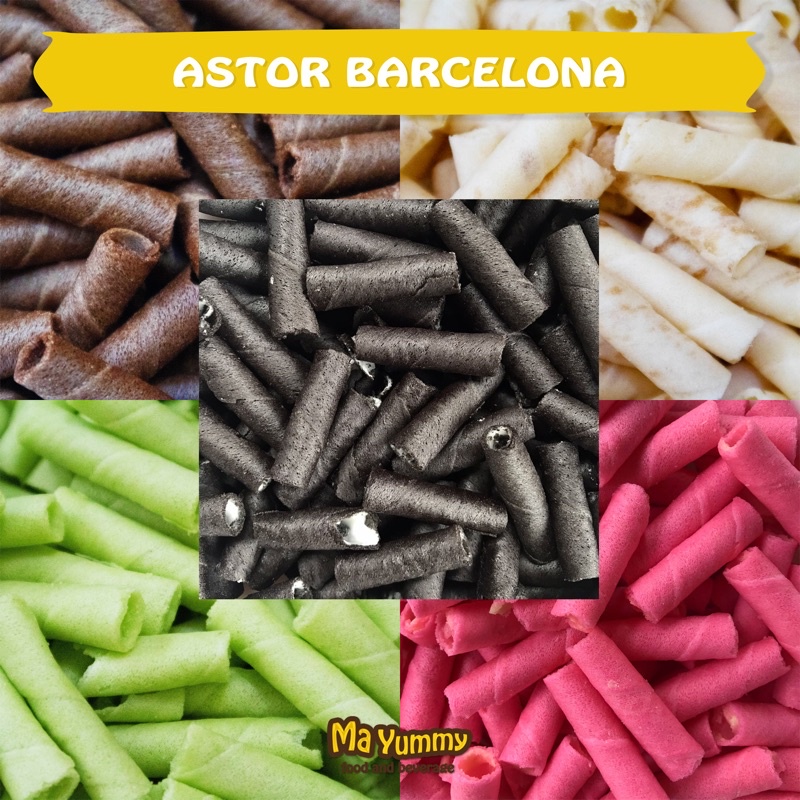 Jual Astor Barcelona Varian Rasa Pandan / Coklat / Strawberry / Milk ...