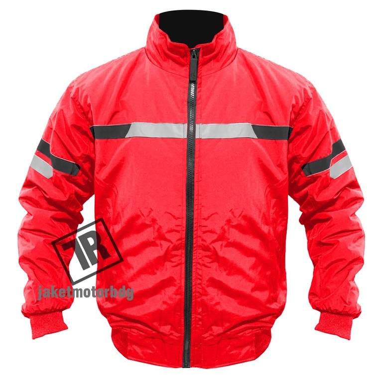 Jual Jaket Bomber Motor WindDRY Merah | Shopee Indonesia