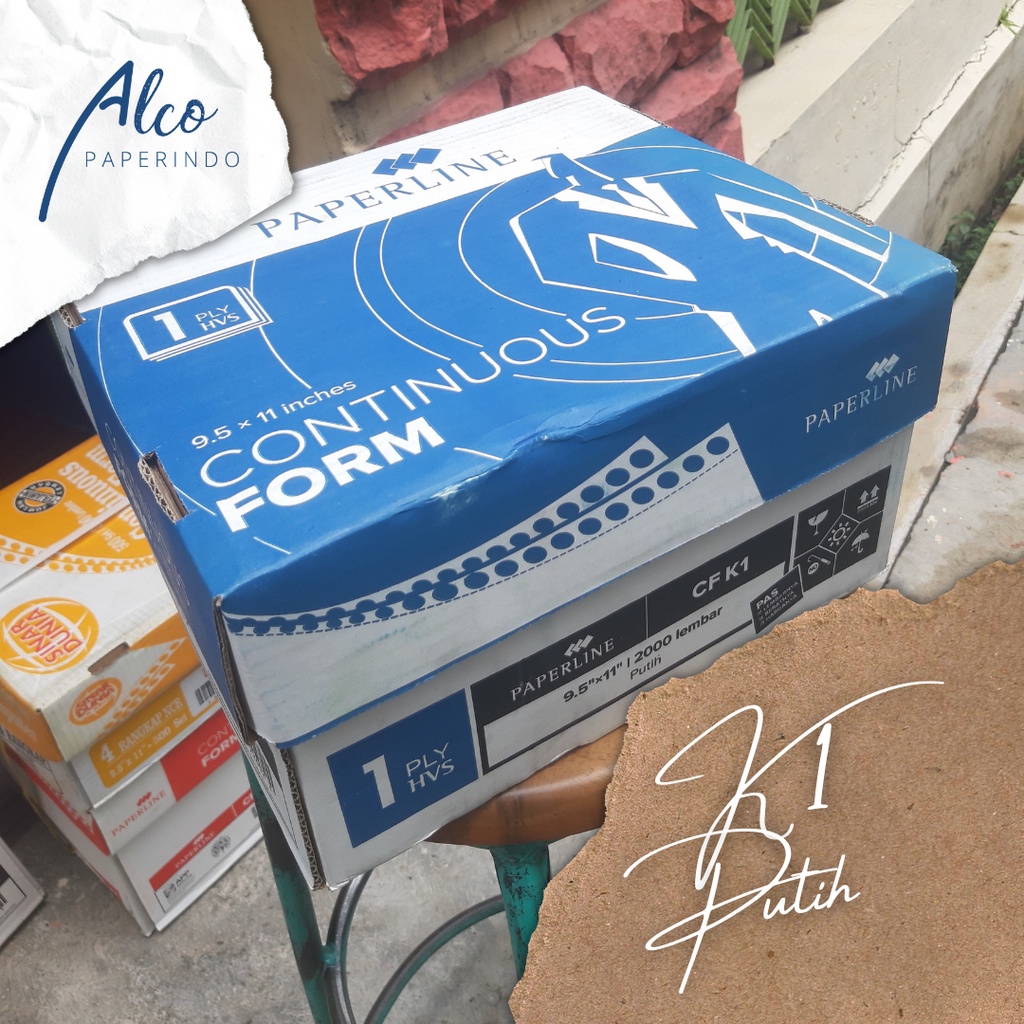 Jual CONTINUOUS FORM 1 PLY PAPERLINE Kertas Komputer | Shopee Indonesia