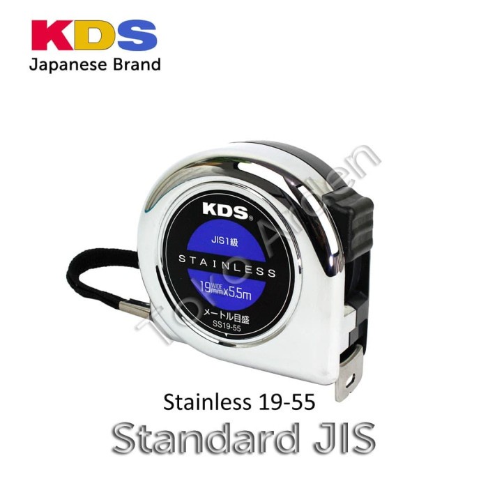 Jual METERAN KDS STAINLESS 19 ( SS1955 ) / KDS MEASURING TAPE - JAPAN KU070 | Shopee Indonesia