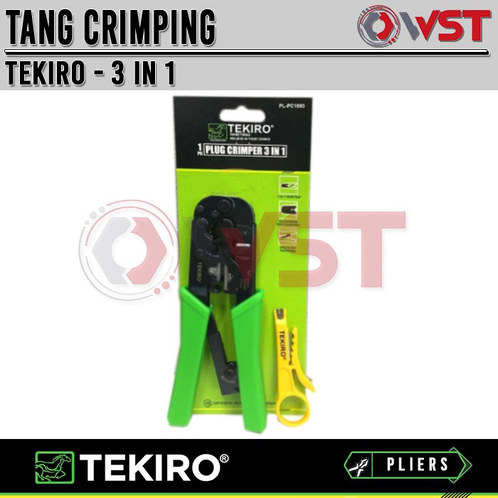 Jual Tekiro Tang Krimping / Crimping kabel LAN / Tang Skun 3in1 ...