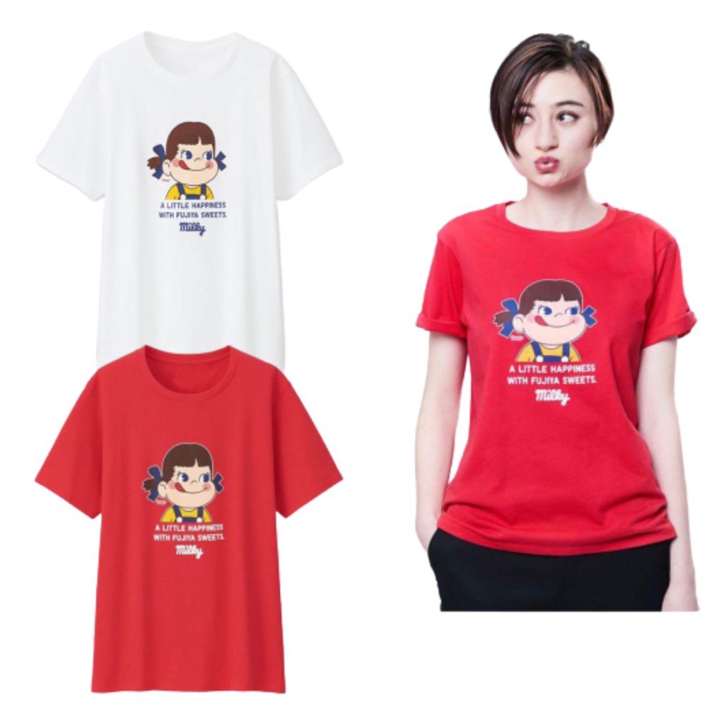 Jual IMP Kaos Wanita Pria Peko Fujiya AD Logo Teddy Cute Criminal Mocca ...