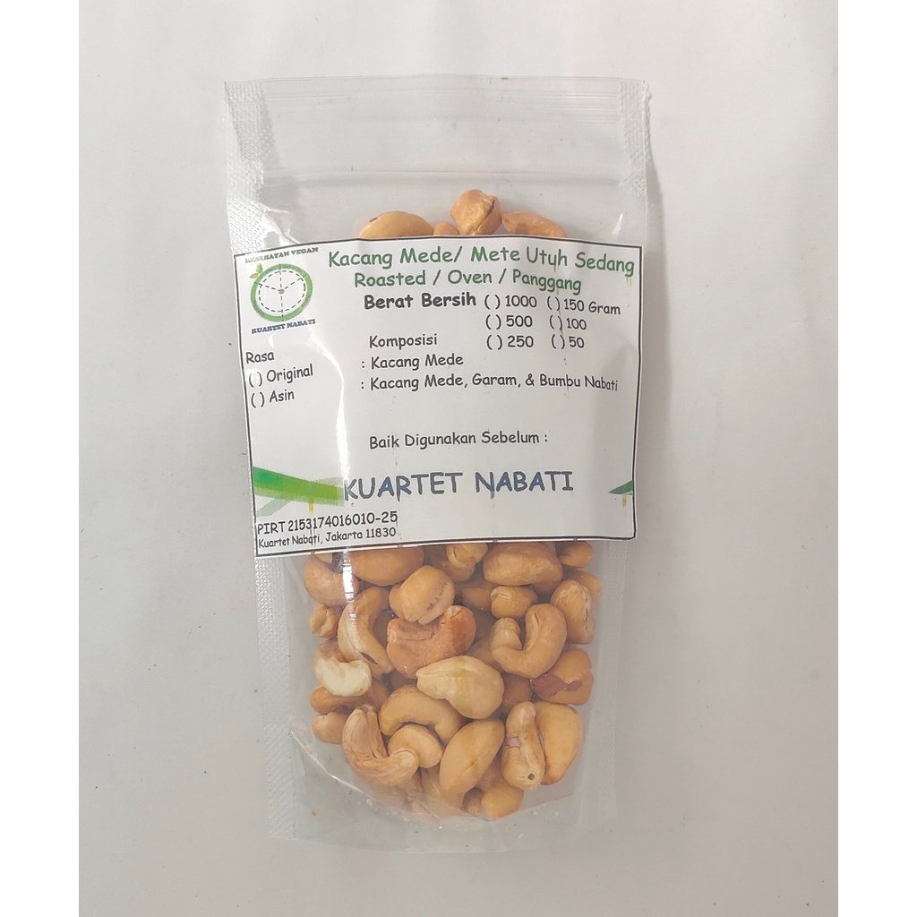 Jual 100gr Roasted Kacang Mede Utuh Size Sedang / Super - Mete Sulawesi ...