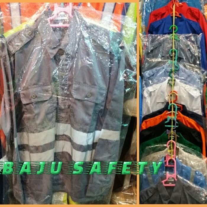 Jual BAJU SAFETY KOMBINASI LENGAN PANJANG SCOTLET DUA | Shopee Indonesia