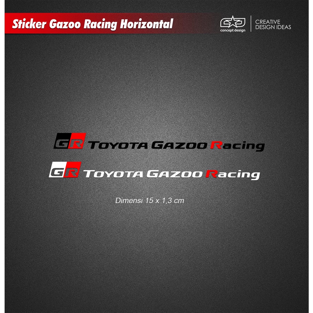 Jual Sticker Gazoo Racing Horizontal | Shopee Indonesia