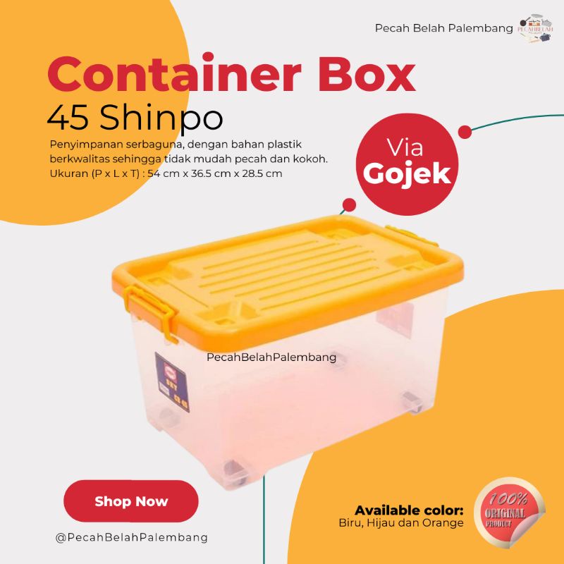 Jual Container Box CB 45 SIP 111 Shinpo Kotak penyimpanan (Hanya bisa ...