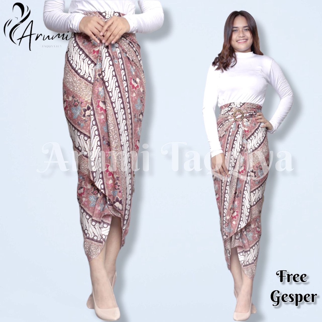 Jual { COD } Rok Lilit Serut Batik Songket Jumputan Wanita Bawahan ...