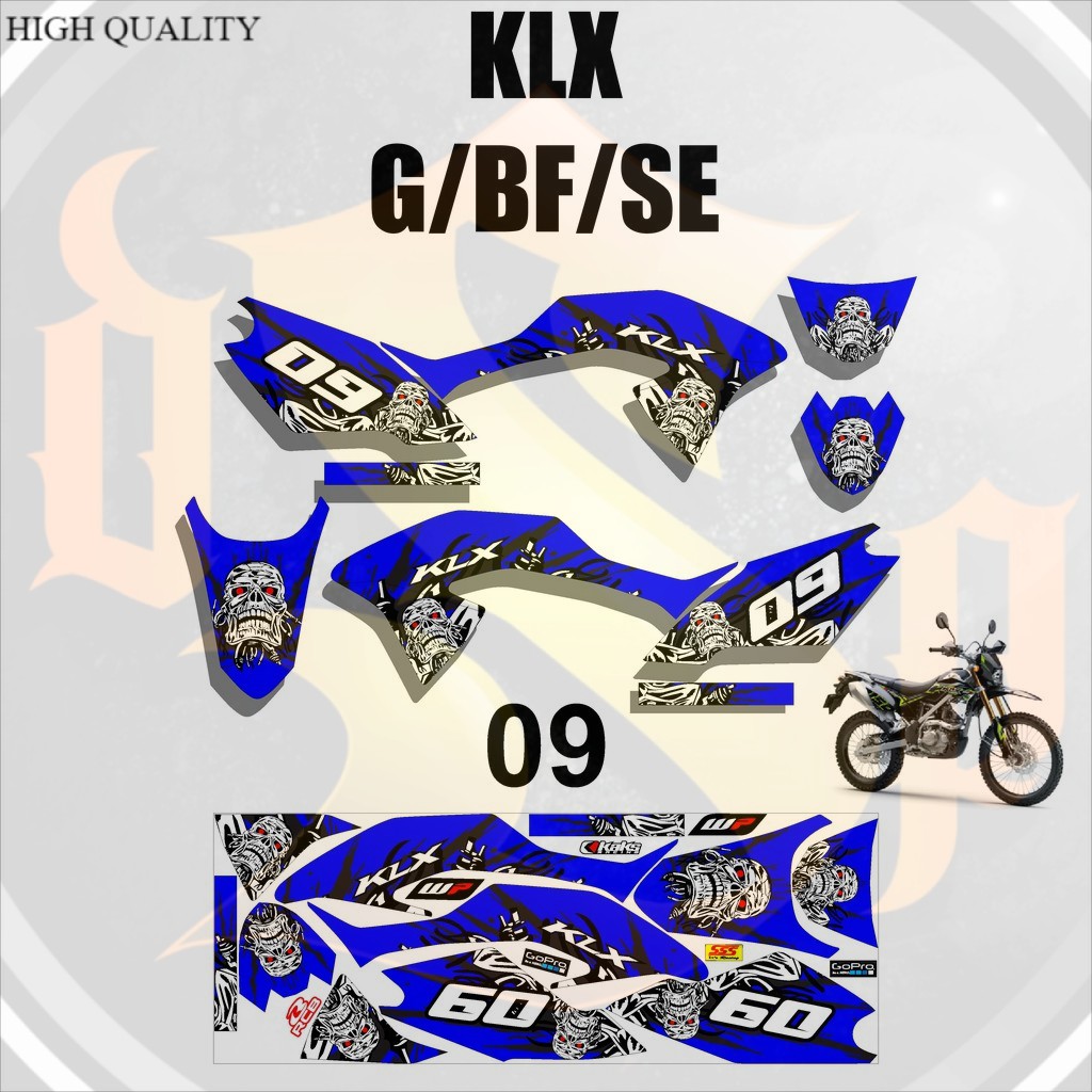 Jual (COD) Sticker Striping Lis Variasi KLX 150 G - KLX BF - KLX SE ...