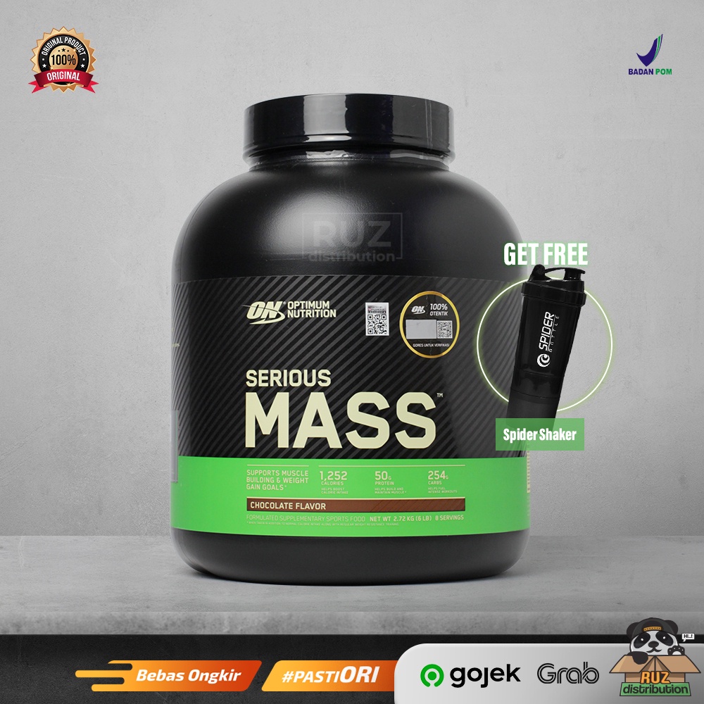 Jual ON Serious Mass 6lbs Protein Optimum Nutrition Serious Mass 6 Lb ...