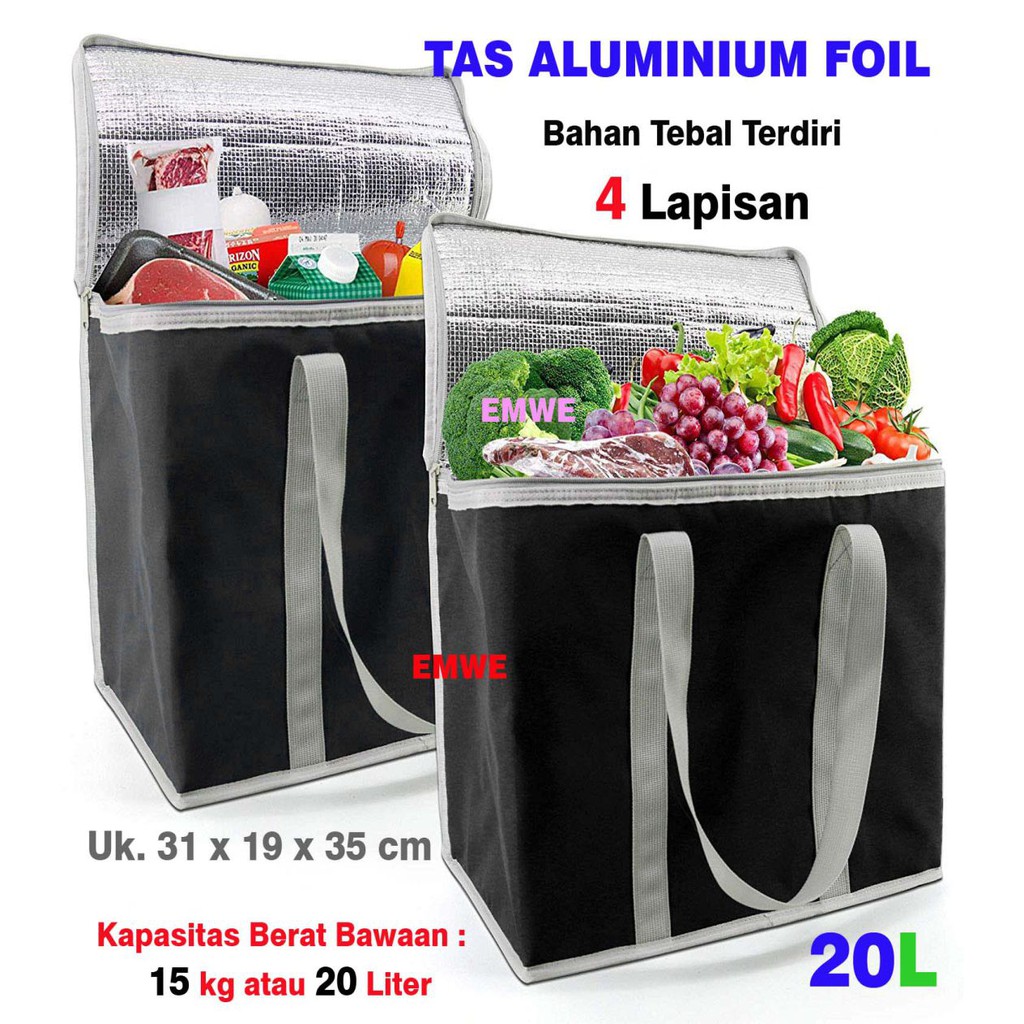 Jual Tas Thermo Pendingin Bag Thermal Terisolasi Freezer Cold Piknik ...