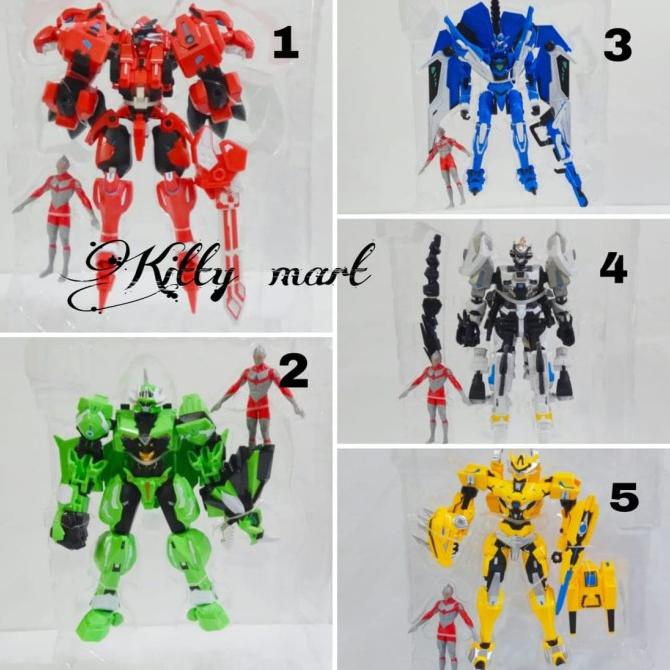 Jual Mainan Dragon Force Ultraman X 2 Robot Jadi Dinosaurus Robot Dino ...